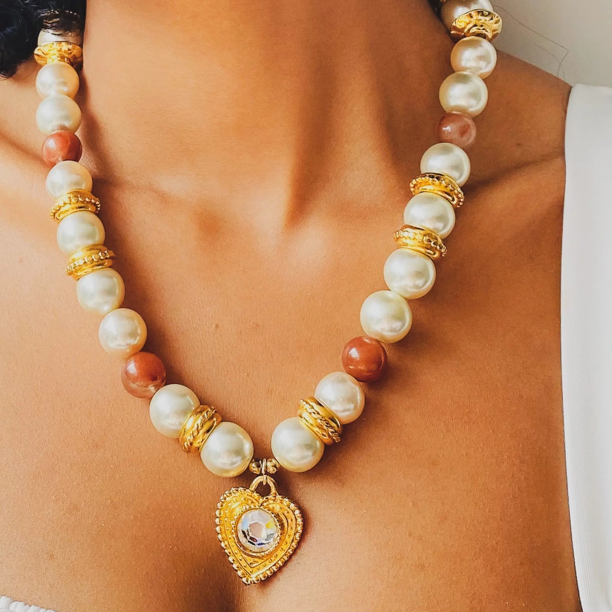 Reworked 1980s Vintage Necklace - JAGGED METAL - VINTAGE DESIGNER ...