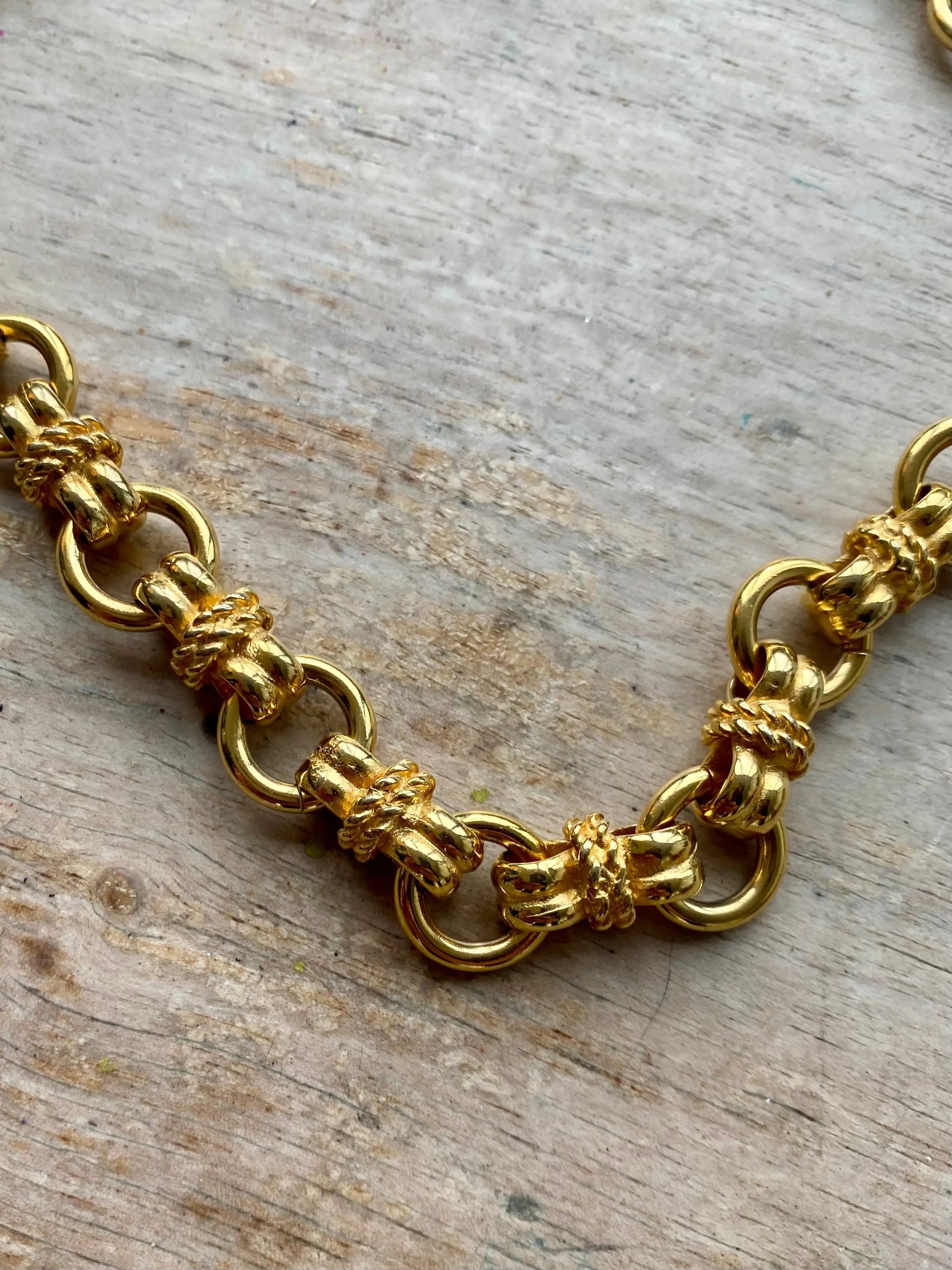 Celine Vintage 90s Necklace - Jagged Metal – Jagged Metal