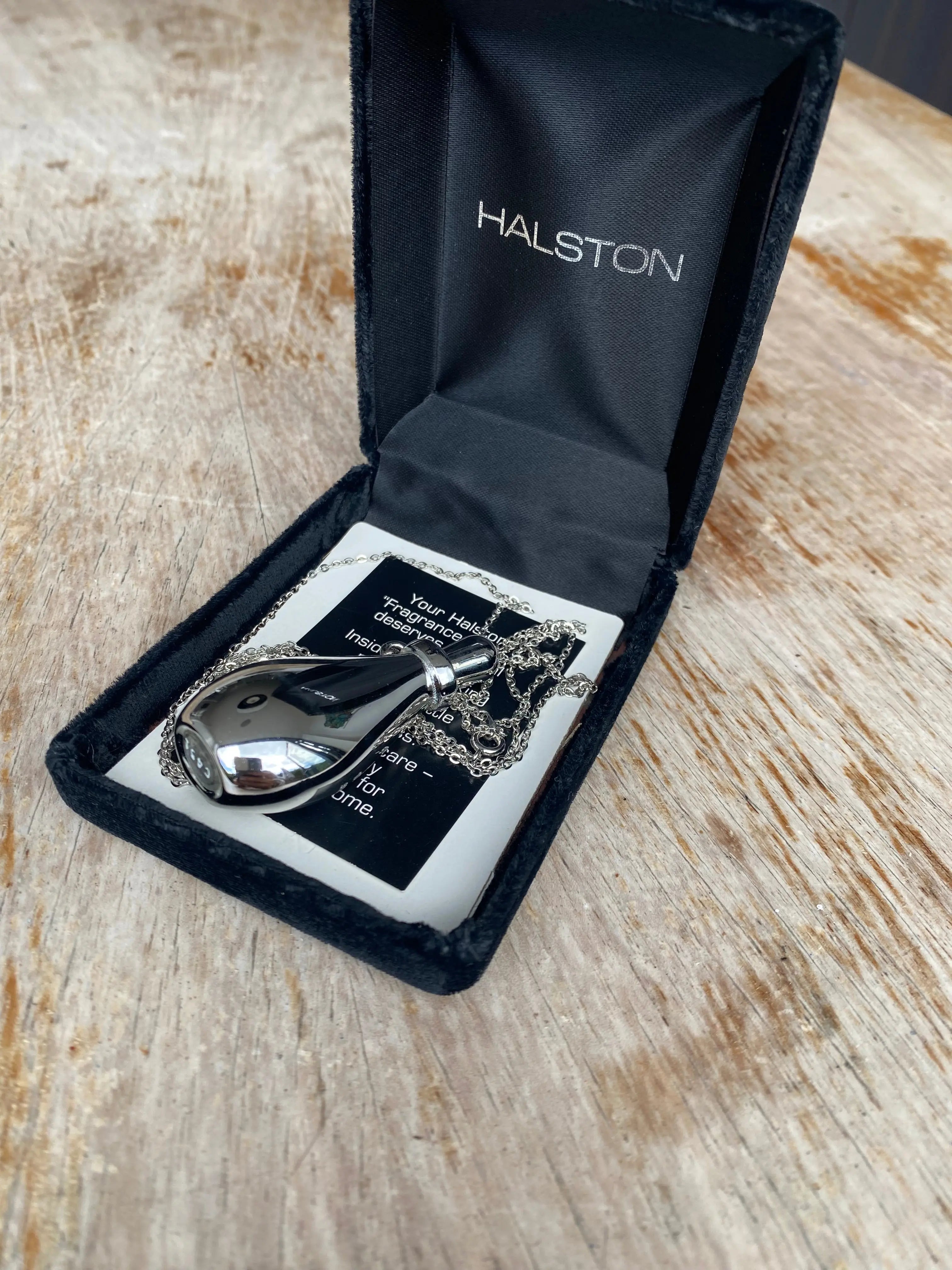 DRAFT Halston Elsa Peretti 1970s Necklace Perfume Bottle - Jagged ...