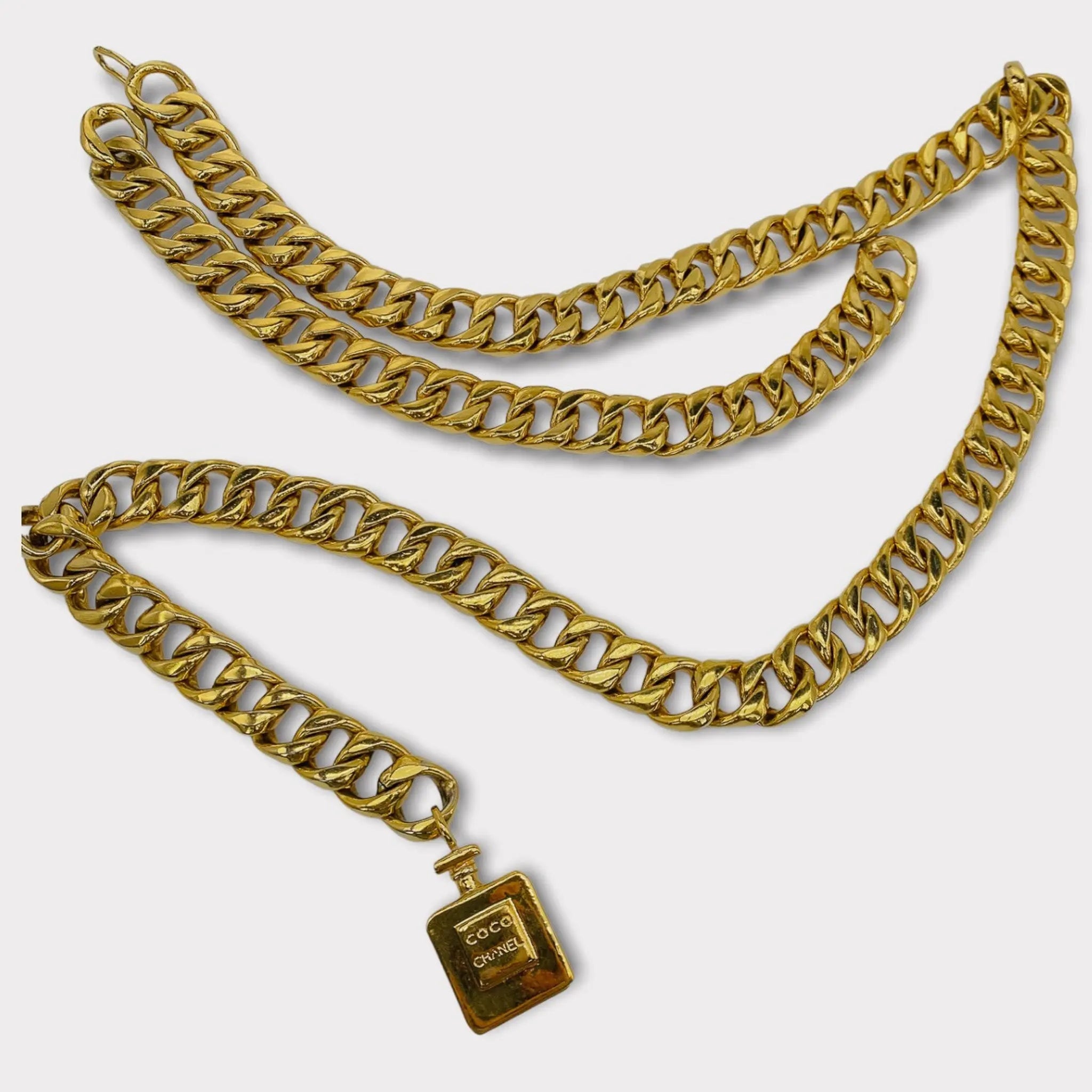 Vintage Chanel Chain Belt 1990S - JAGGED METAL - DESIGNER VINTAGE ...