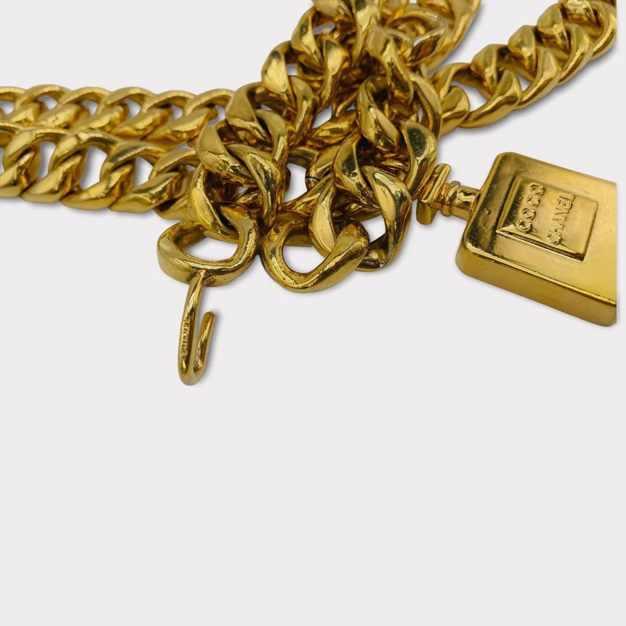 Vintage Chanel Chain Belt 1990S - JAGGED METAL - DESIGNER VINTAGE ...