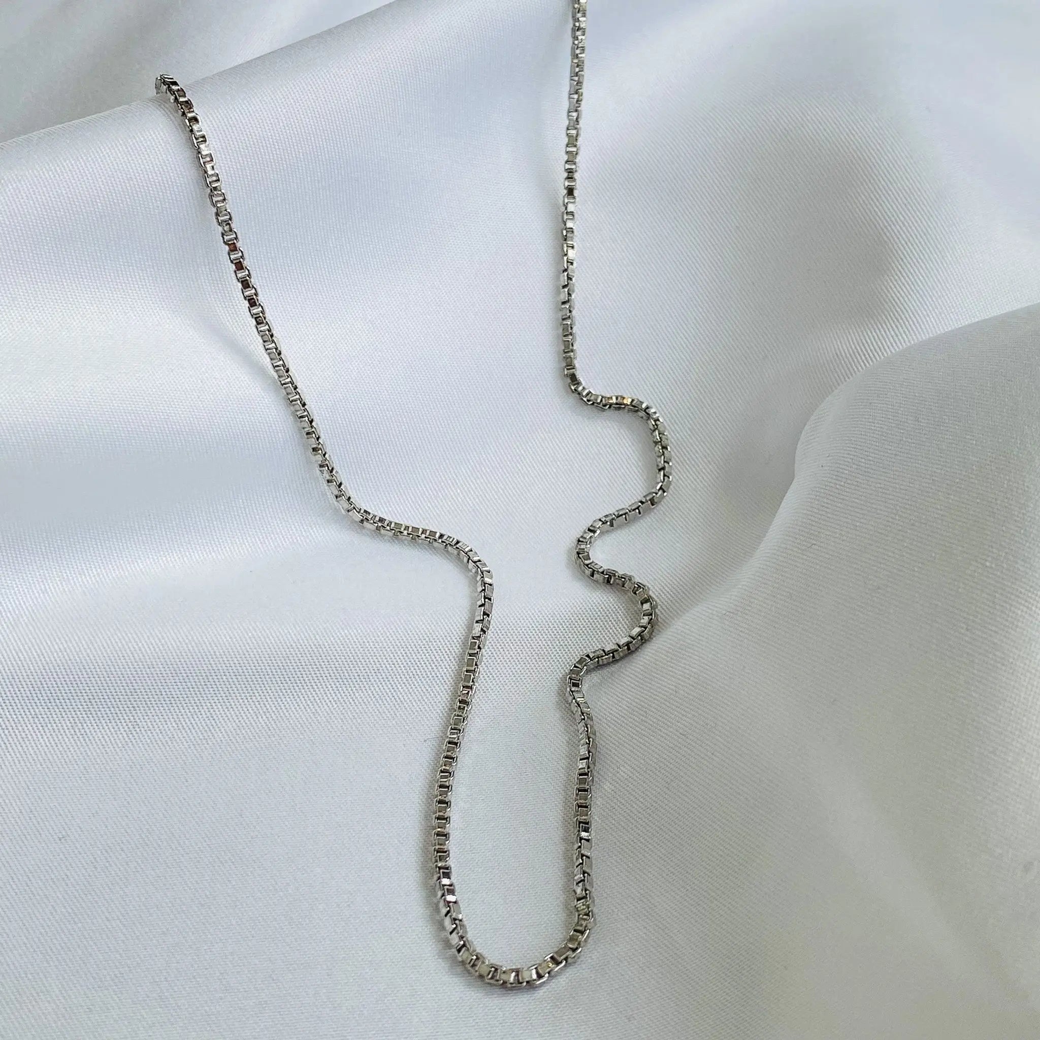 Vintage Monet Chain Necklace 1980s - Silver Tone - JAGGED METAL ...