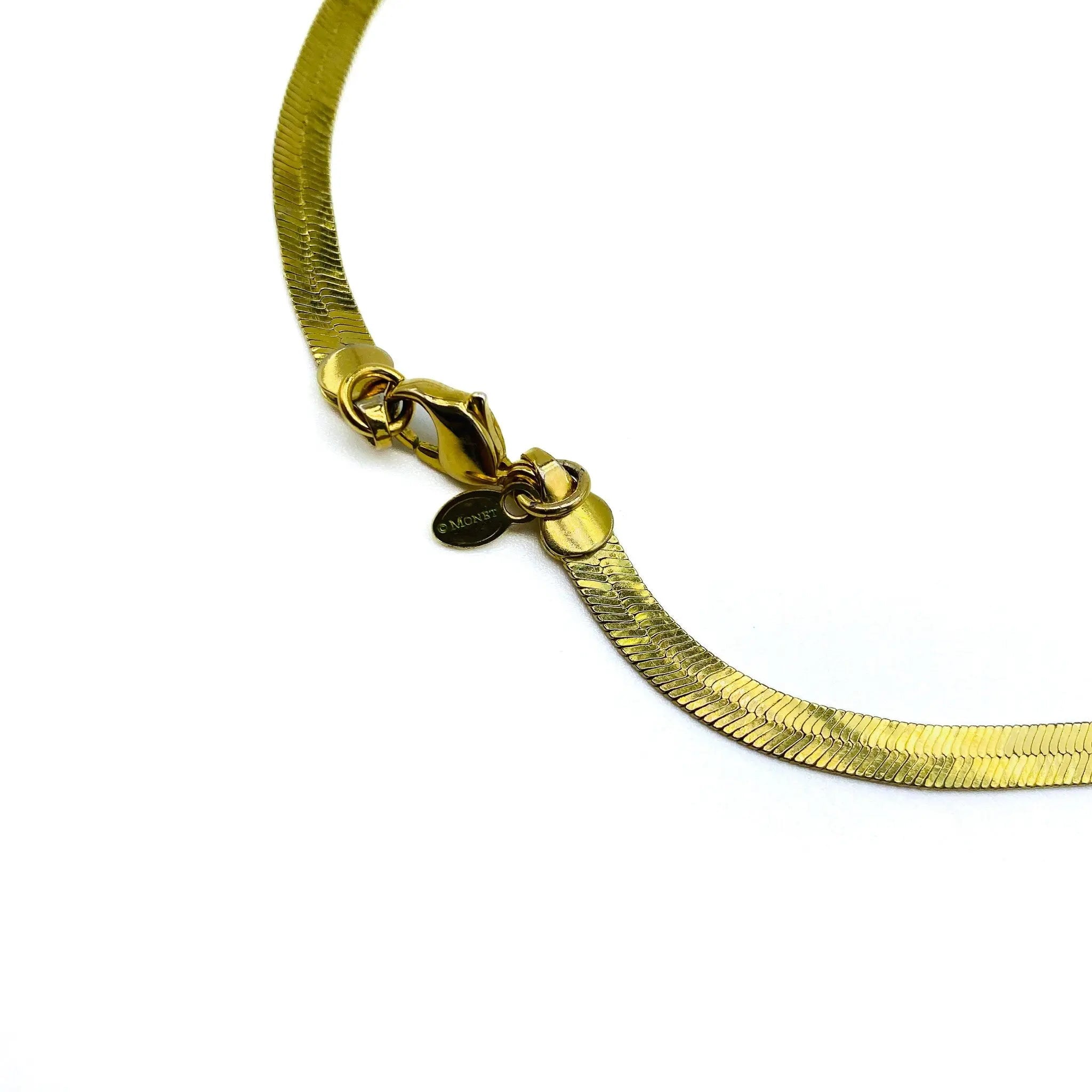 Vintage Monet Necklace 1980s - JAGGED METAL - DESIGNER VINTAGE ...