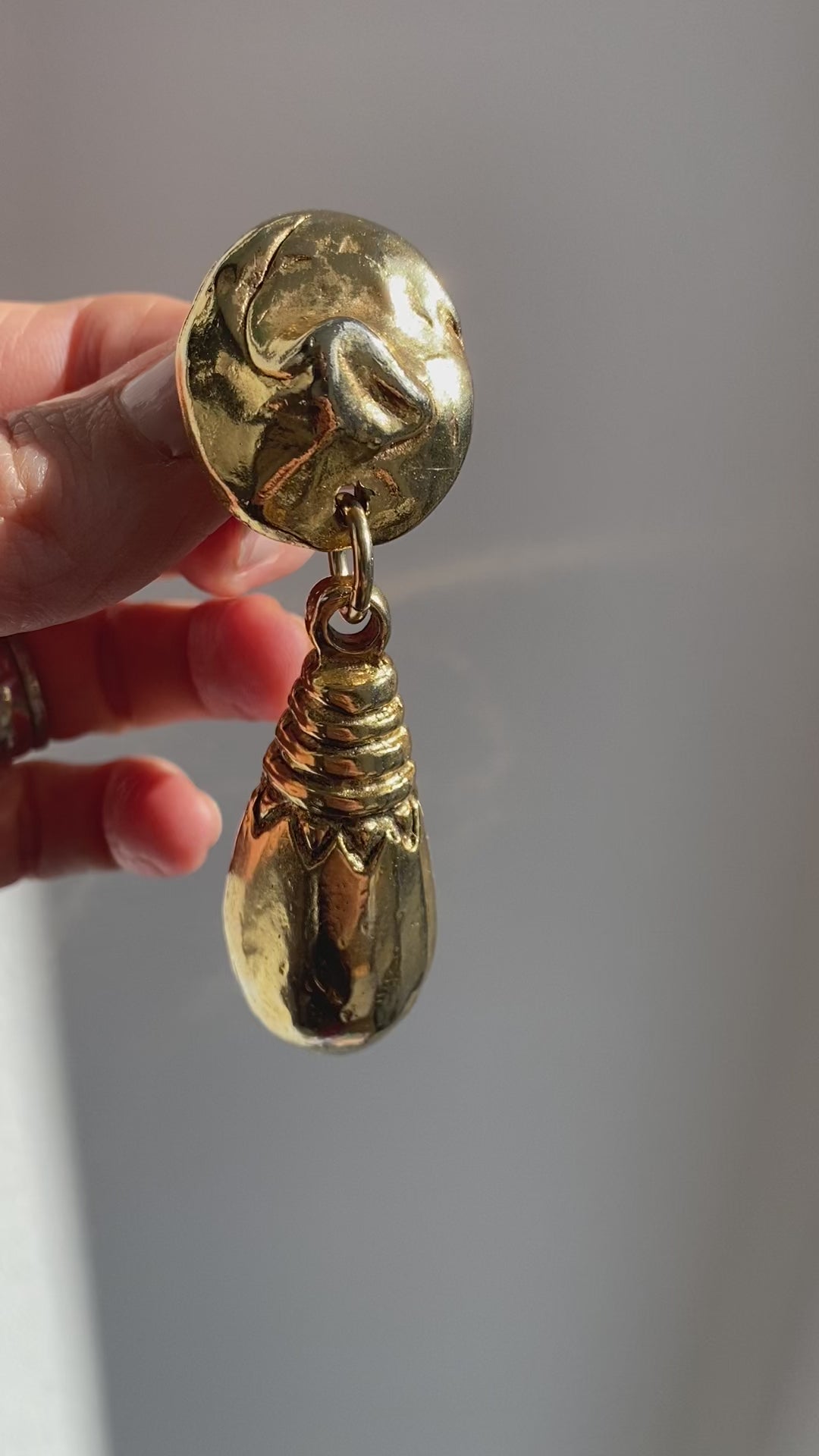 Vintage Kallinger 1980s Earrings - JAGGED METAL - DESIGNER VINTAGE ...